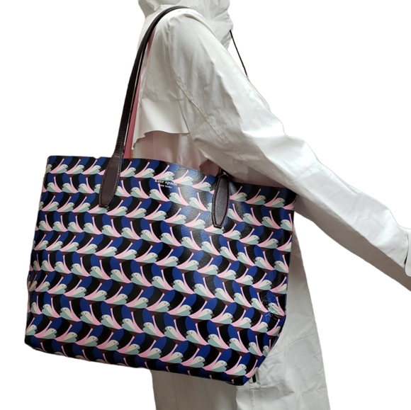kate spade | Bags | Kate Spade Reversible W Large Arch Love Birds ...